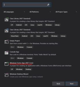 Visual Studio 2019 - Windows Form - CodersLegacy