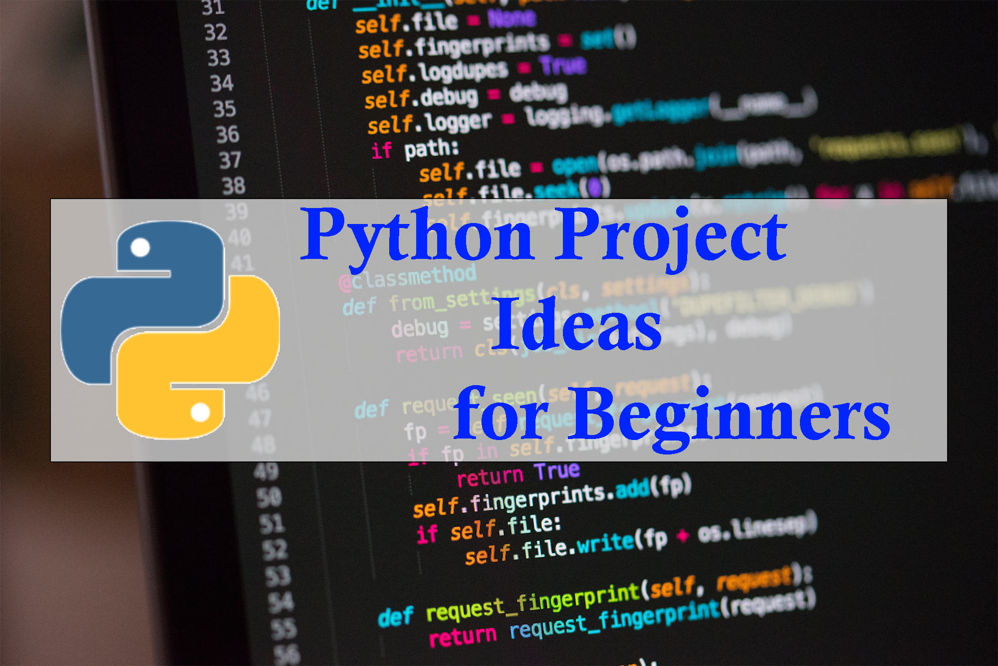 Simple Python Projects For Beginners With Source Code Dev Community