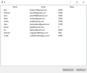 Treeview Tkinter (ttk) - Python Tutorial - CodersLegacy