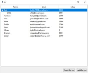 Treeview Tkinter (ttk) - Python Tutorial - CodersLegacy