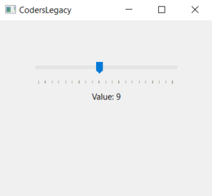 PyQt6 QSlider - CodersLegacy