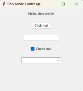 Creating your own Dark Theme in Tkinter - CodersLegacy