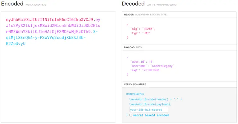 Pyjwt Tutorial Token Authentication In Python Coderslegacy